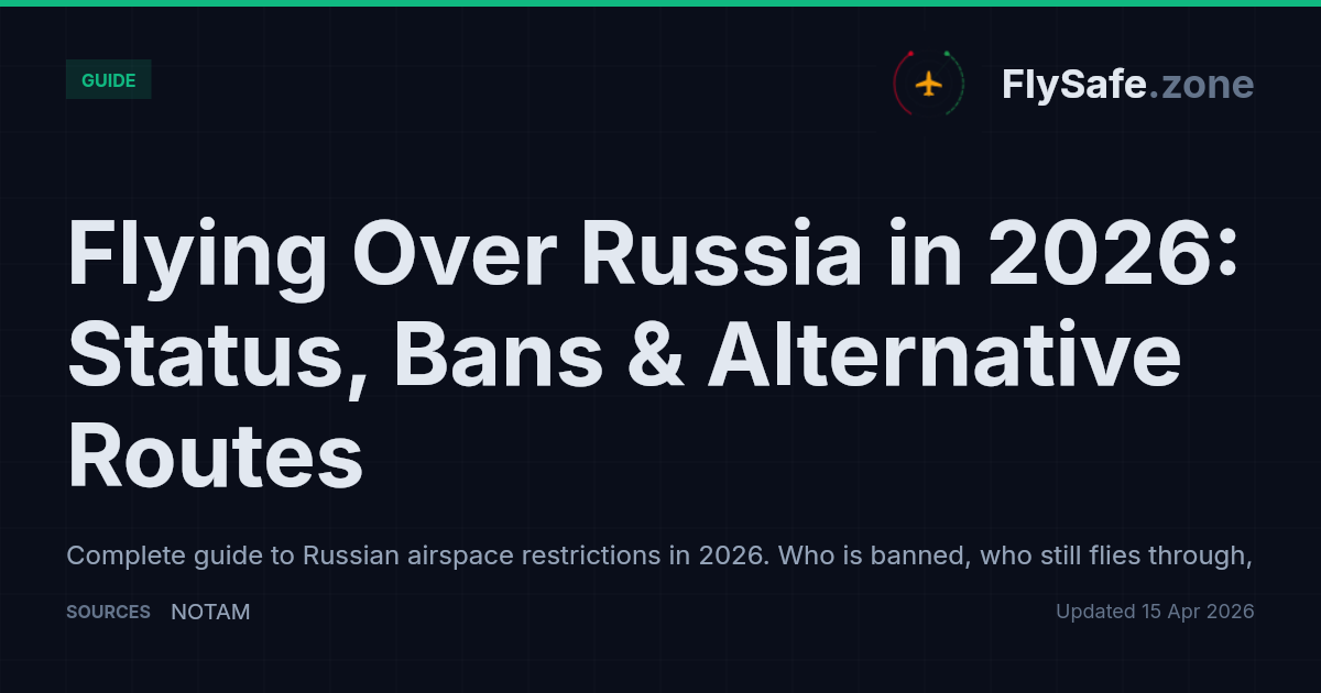 Flying Over Russia in 2026: Status, Bans & Alternative Routes | FlySafe