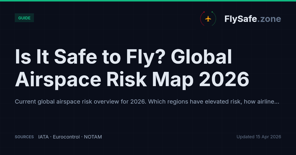 Is It Safe to Fly? Global Airspace Risk Map 2026 | FlySafe